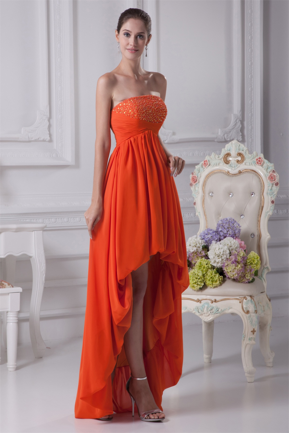 Asymmetrical A-Line Prom/Formal Evening Dresses 02021073